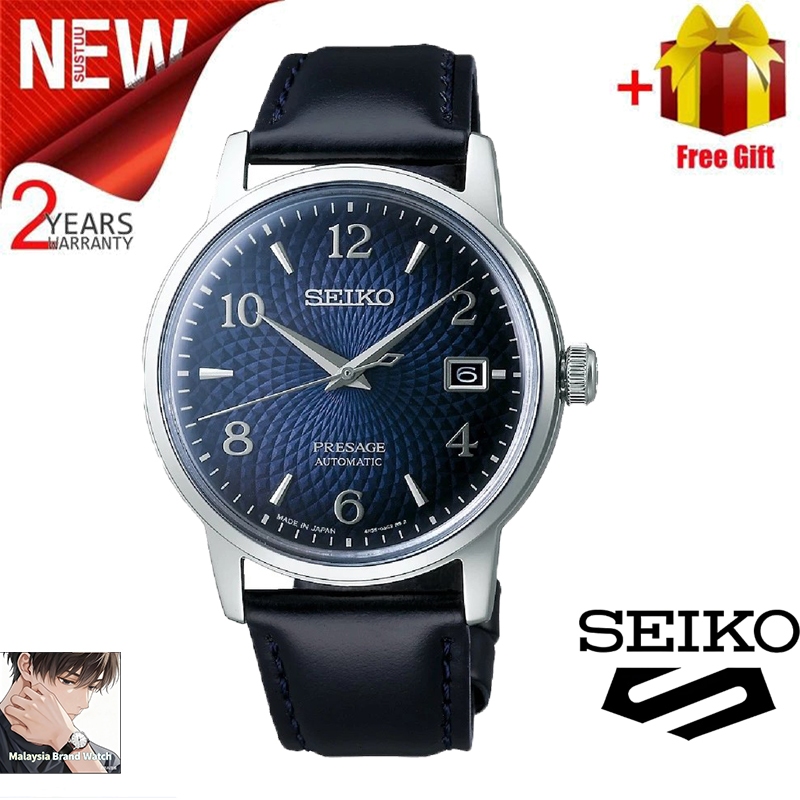 100% Original Seiko SARY167 Cocktail Sports Jam Tangan Lelaki Blue Dial ...