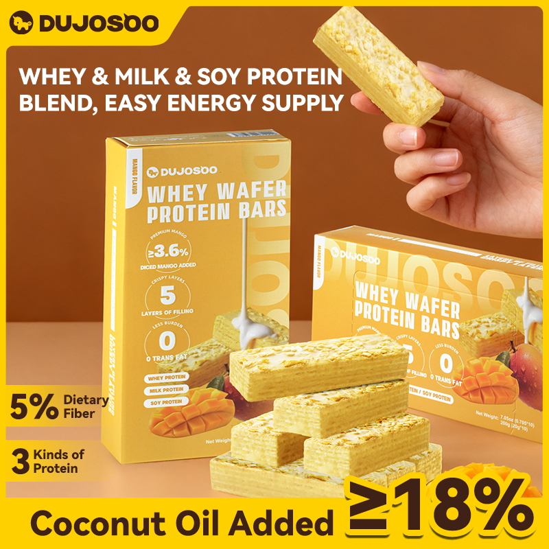DUJOSOO Mango Protein bars Add mango Japanese White Chocolate Wafer ...