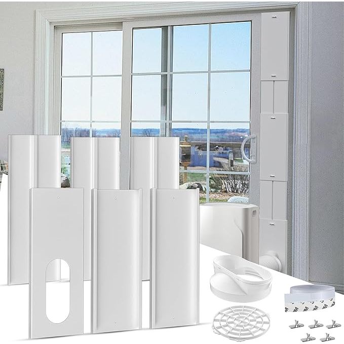 Sliding Door Air Conditioner Kit Portable Air Conditioner Sliding Door ...