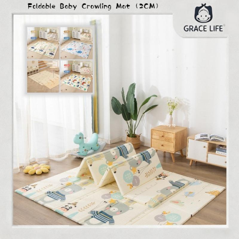 【GraceLife】Kids Playmat Double Sided(180*200&180*150CM)Crawling Mat ...