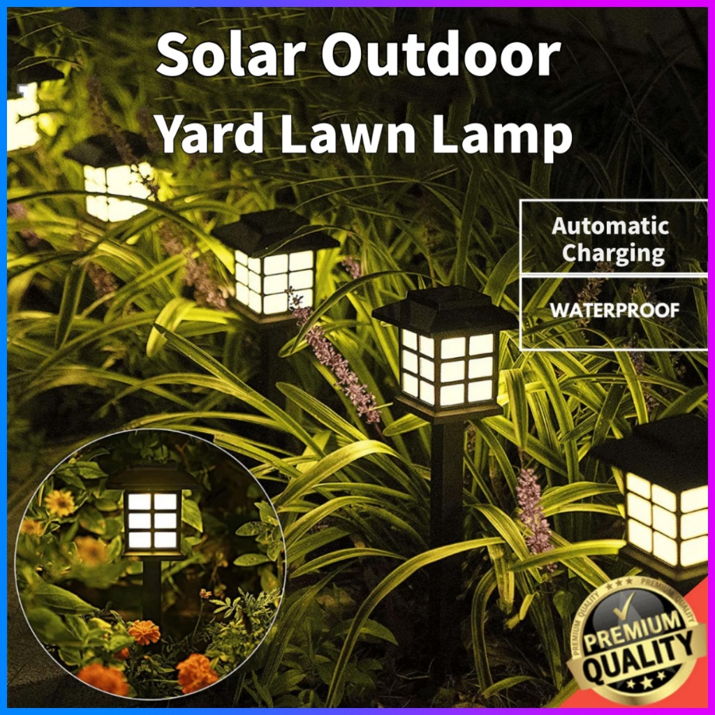 6PCS Solar Pathway Lights Waterproof Outdoor Lawn Lamp Landscape ...