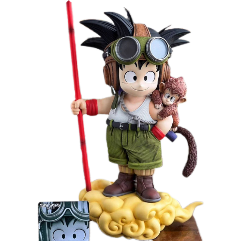 Chibi Kid Goku & monkey Figure | Dragon Ball Statue | Color Box ...