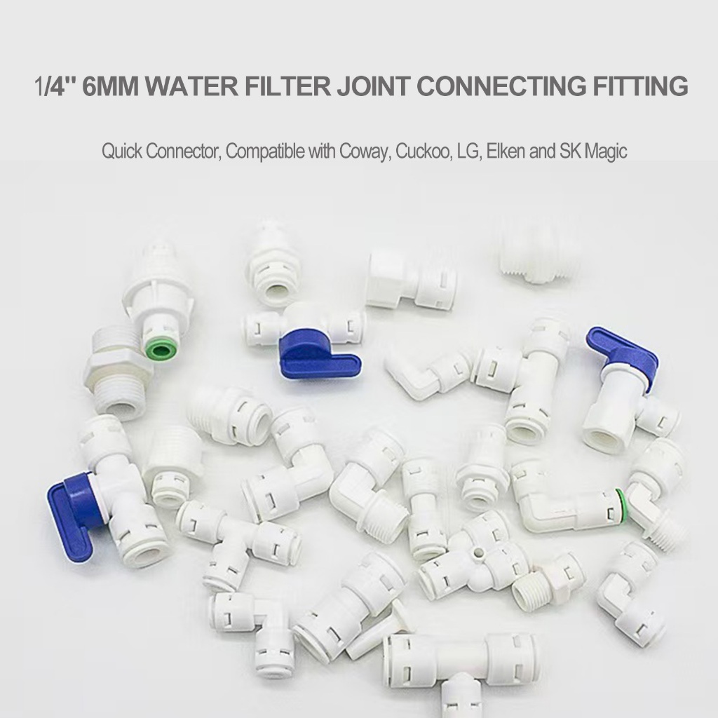 1/4 Inch RO Water Filter Quick Connect Fittings Kit - POM Elbow ...