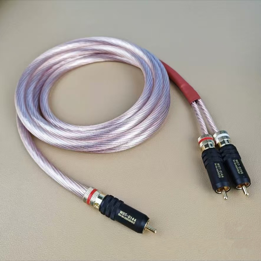 German WBT 7NOCC Single Crystal Copper Subwoofer Signal Cable Single ...