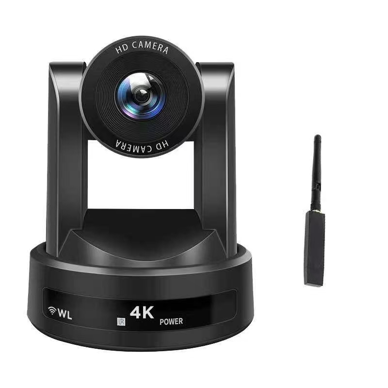 4K Auto-Tracking 2.4G Wireless/Wired USB PTZ Camera with 10X Optical ...