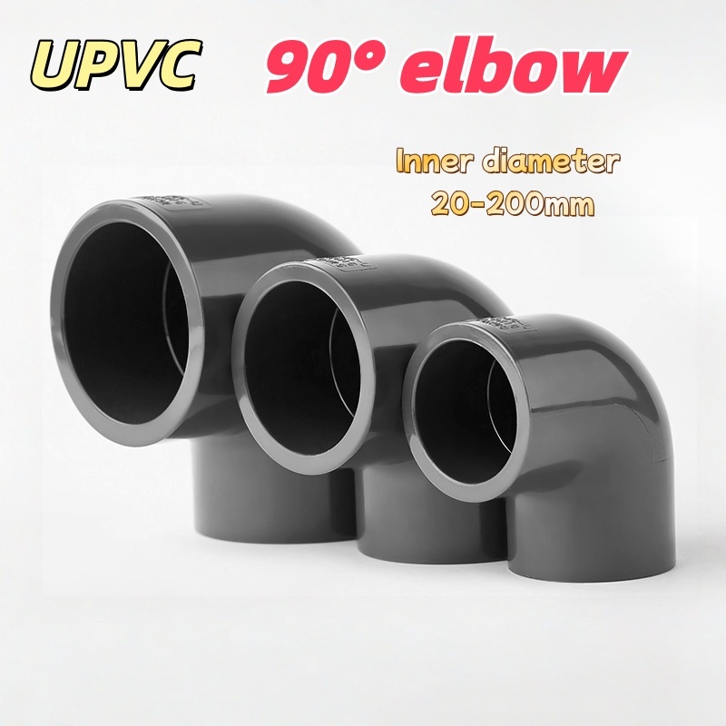 UPVC Right Angle Elbow 90 Degree Inner Diameter 20-200mm PVC Pipe Elbow ...