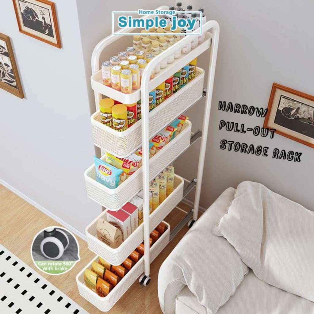 SimpleJoy Withdrawable Kitchen Pull Out Rack Cosmetics Rack Narrow ...