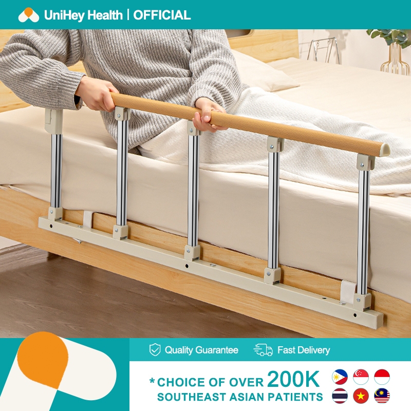 【UniHey】Bed Railing for Elderly Foldable Bed Guard Rail Foldable ...