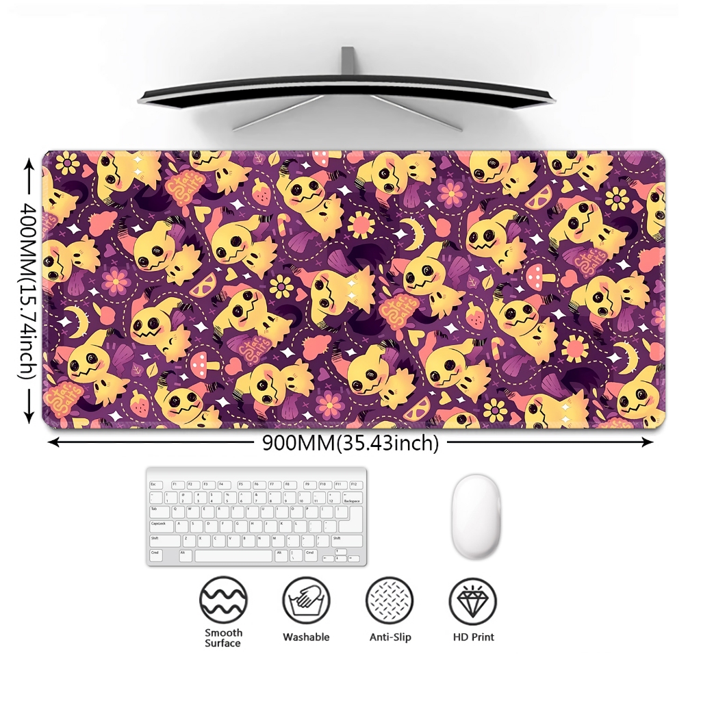 Mouse Pad Gaming Cute Pokemon Mimikyu Mousepad Large Customize Extended ...