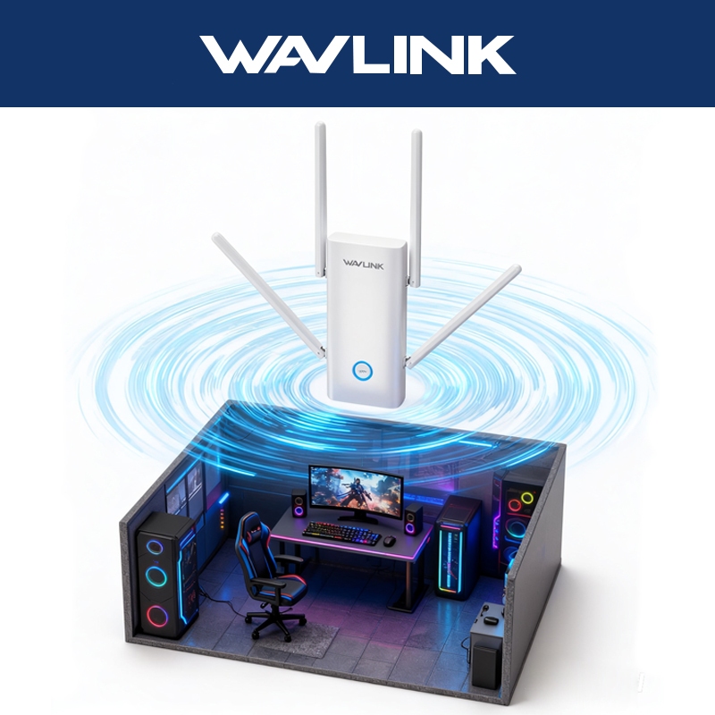 WAVLINK AX3000 Dual Band Wi-Fi 6 Repeater with 160MHz Bandwidth 4x5dBi ...