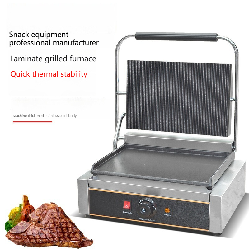 Teppanyaki Grill & Flat Press Machine - Commercial Electric Griddle for ...