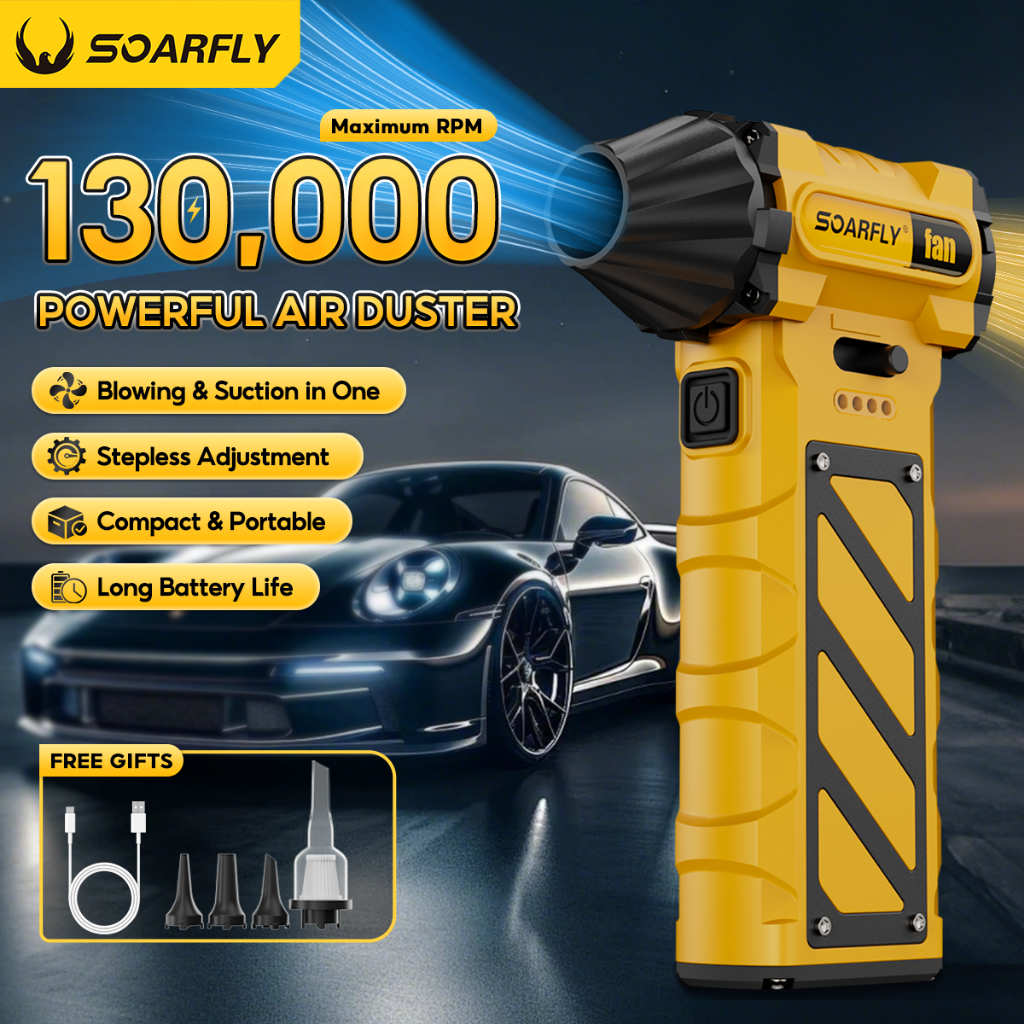 Soarfly Mini turbo Fan 130000rpm Portable Turbo Fan Strong wind kipas ...