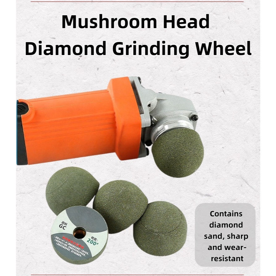 Mushroom Head Diamond Grinding Wheel Inner Arc Round Bottom Polishing ...