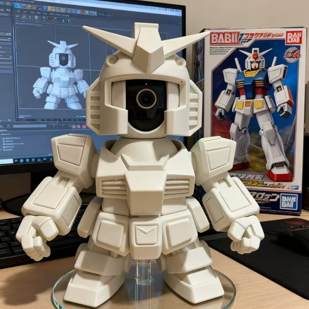 3D Printed Gundam-Style Mecha Case for Xiaomi Smart Camera | Shopee ...