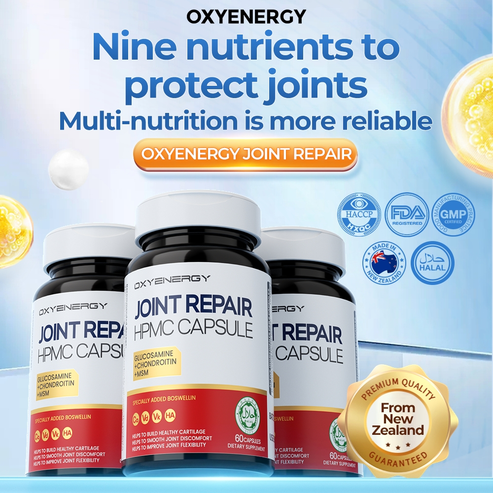 Oxyenergy Official Joint Repair HPMC Capsules 60's/180's Glucosamine ...