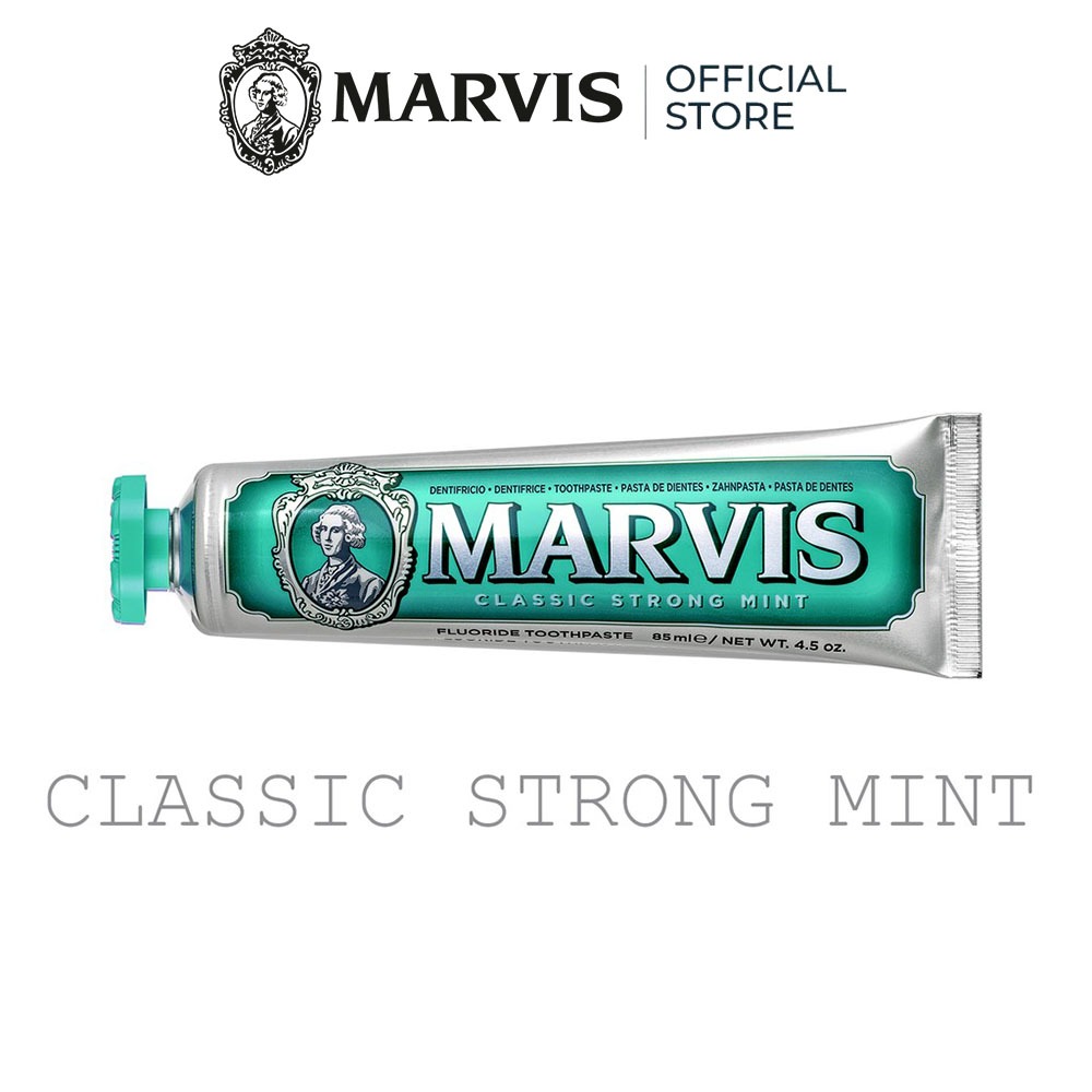 Marvis Toothpaste Smokers Whitening Toothpaste Classic Strong Mint ...