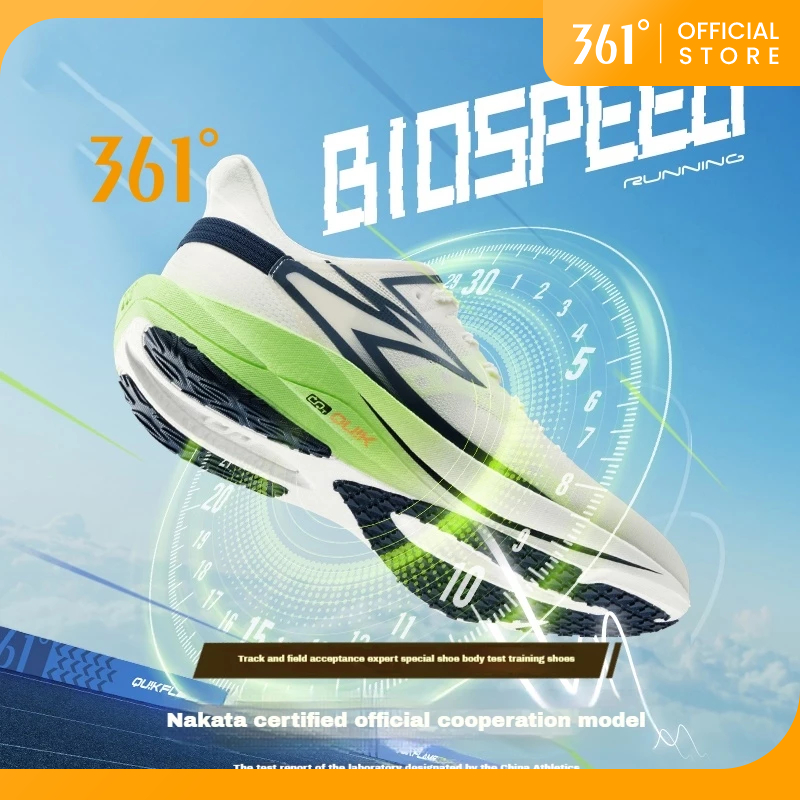 【361 Degrees】 Biospeed Team Men Running Shoes Breathable Training ...