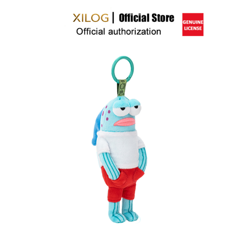 GONG SpongeBob Bikini Bottom Residents Random Fish Plush Keychain Blind ...