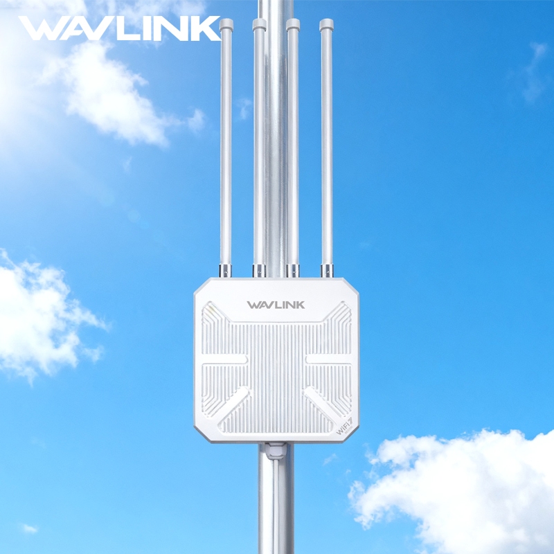 WAVLINK WiFi 7 Outdoor Mesh Router BE5100 Long Range Extender Dual Band ...