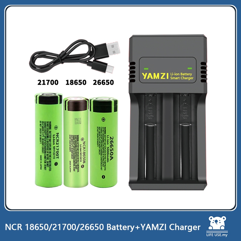 3.7V NCR 18650/21700/26650 Lithium Rechargeable Battery With YAMZI ...