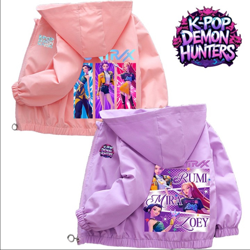 K-pop Demon Hunters Kid Coat 2025 Spring Autumn Children Clothing ...
