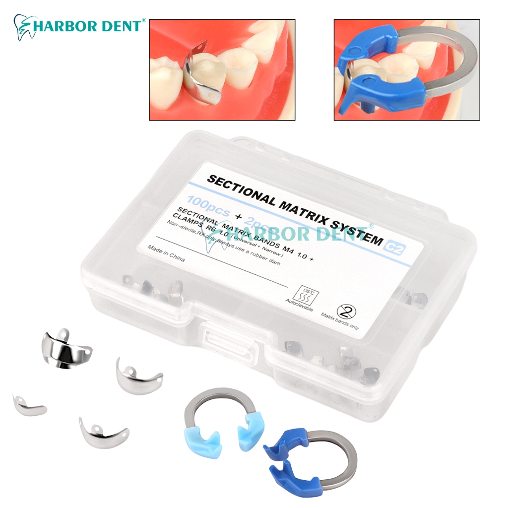 Dental Sectional Contoured Matrix System Nickel Titanium Clamping Ring ...
