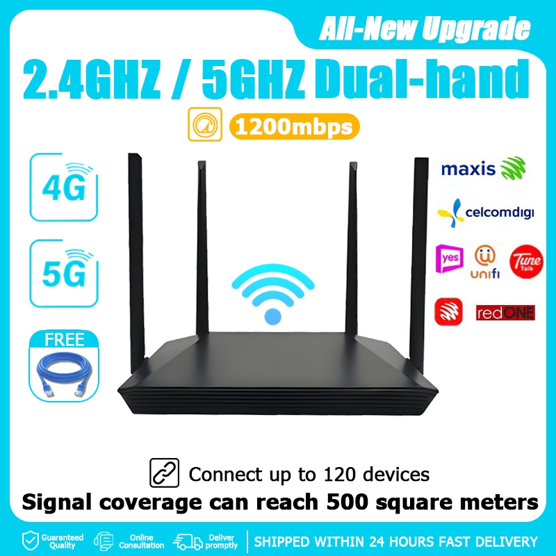 【new upgrade】high penetration wireless router wifi 4g 5g router 2.4ghz ...