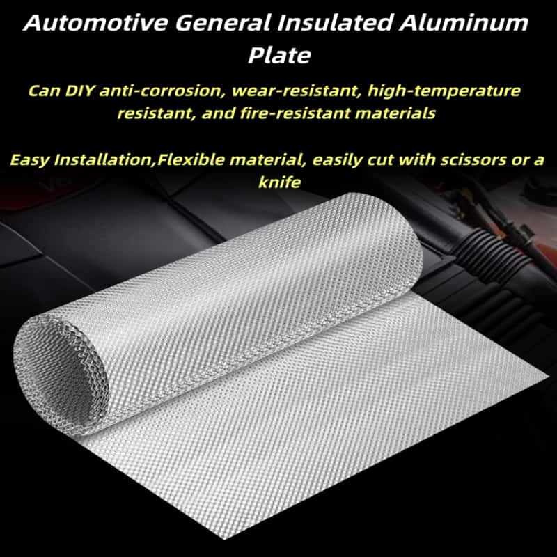 Universal Car Heat Shield Sheet, High Temp Aluminum Heat Insulation ...