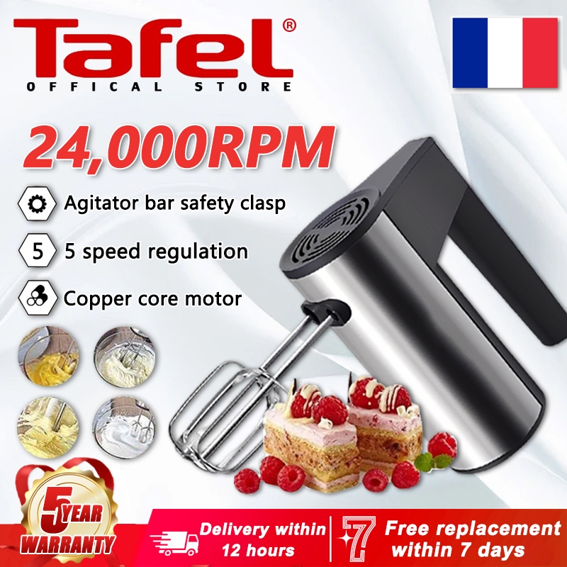 【5 Year Warranty】5-Speed Hand Mixer 500W High Power Baking Whisk Double ...