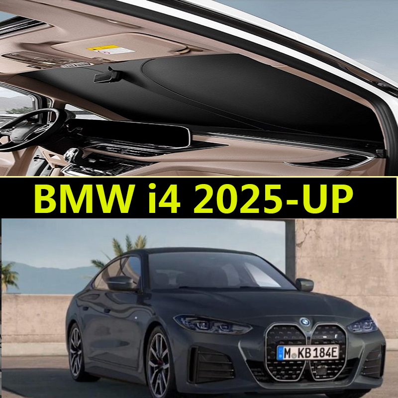 Car Windshield Sunshade for BMW i4 2025-UP Car Interior Shading Plate ...