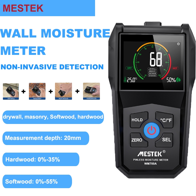 Wood Moisture Detector Pinless Moisture Meter Wall Scanner Construction ...