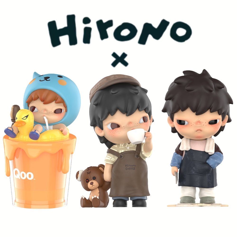 POPMART HIRONO Coffee Figurine / Hirono×Qoo Red Face after Drinking ...
