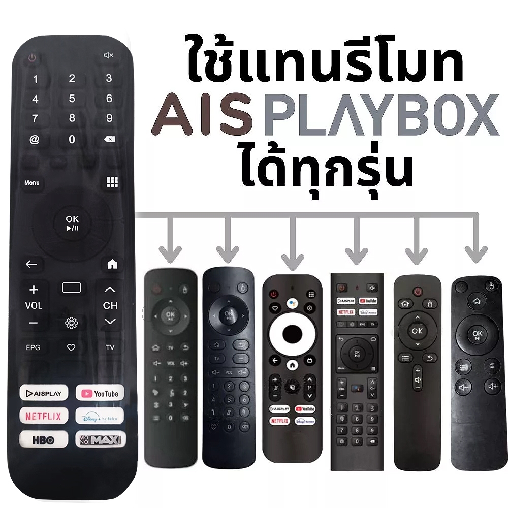 Suitable for AIS PlayBox TV box remote control (without voice command ...