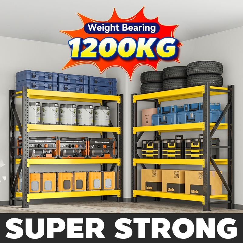 【Load Capacity 1200KG】MOK Large Steel Shelves 200 * 60 * 200CM ...