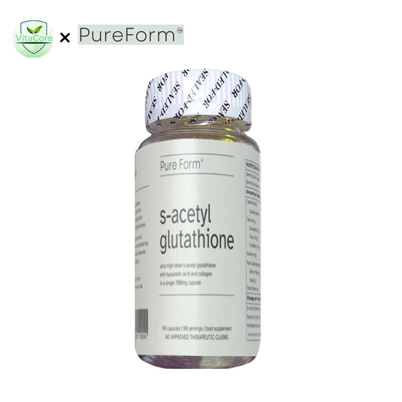 Pure Form S-Acetyl Glutathione | 90 Capsules | 700mg of Gluta ...