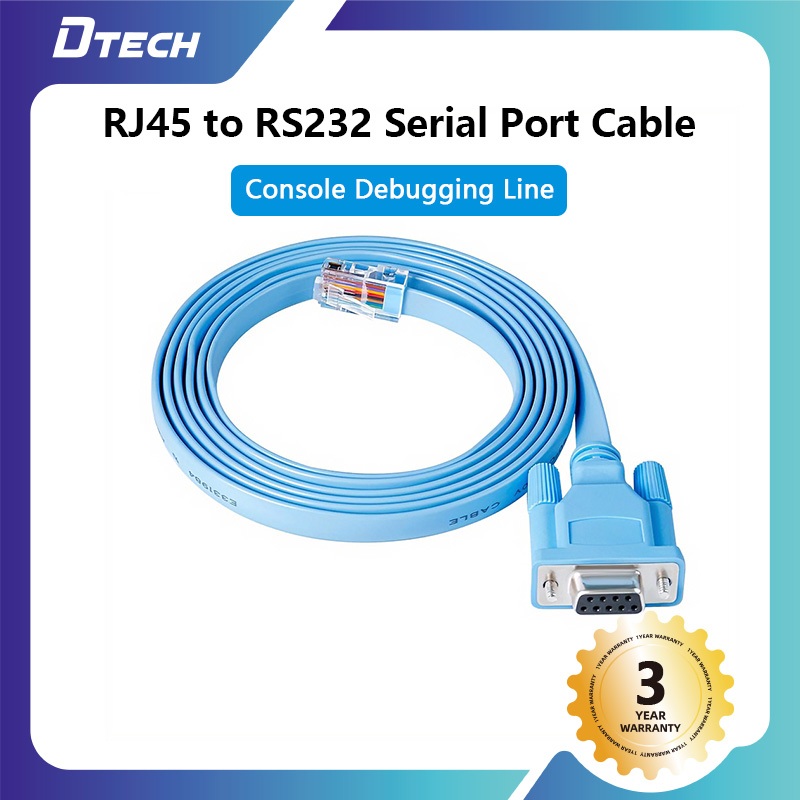 DTECH RS232 to RJ45 Console Cable Cisco Device Management Serial ...