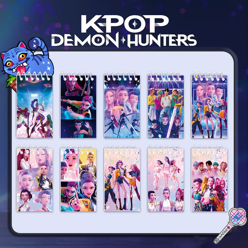 24Pages K-Pop Demon Hunters Notebooks Huntrix Spiral Notebook Notepads ...