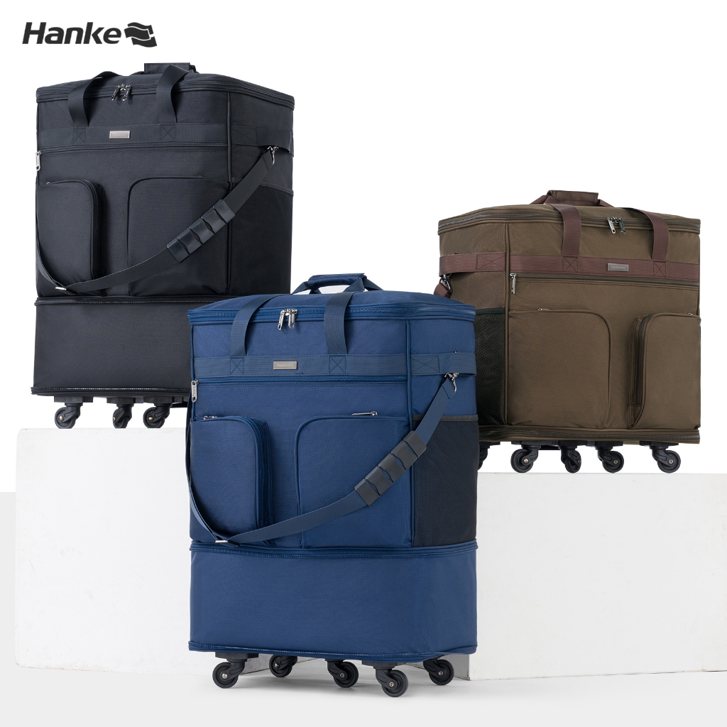 Hanke Expandable Collapsible Luggage with Wheels Large Capacity Rolling ...