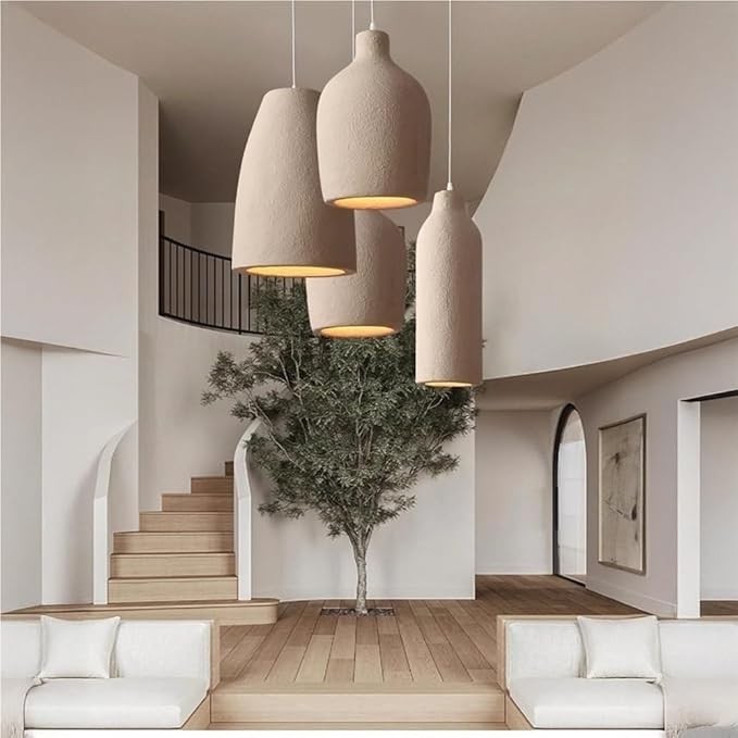LAMPU GANTUNG RUANG TAMU WABI-SABI AESTHETIC CHANDELIER CEILING LIGHT ...