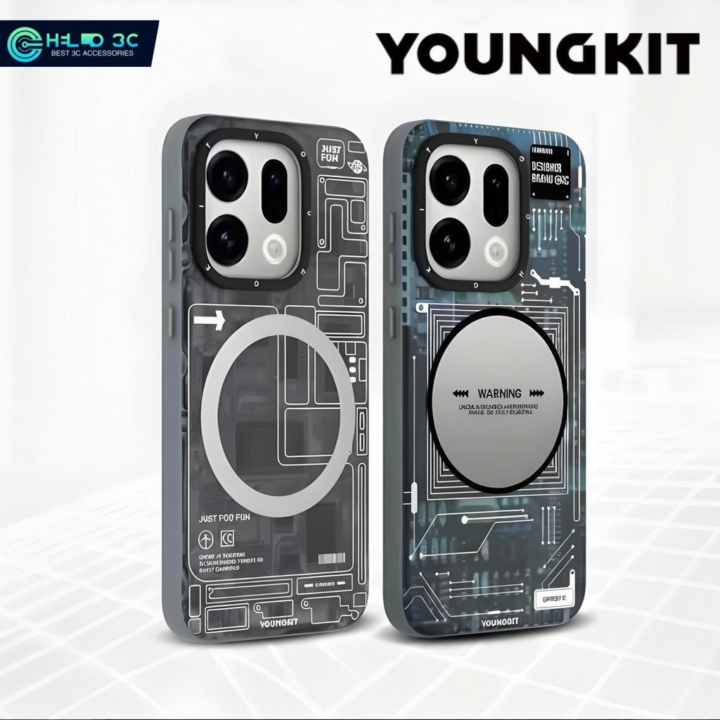 Youngkit Circuit Texture magnetic case for OPPO Find X9 shockproof for ...