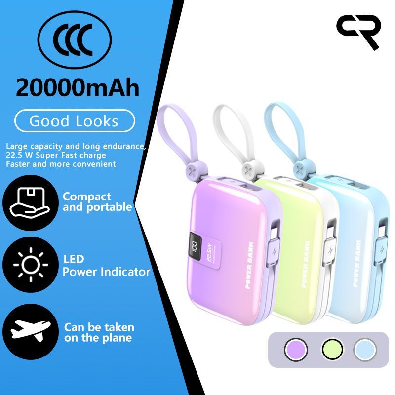 CCC 20000mAh Power Bank Upgraded Edition Aircraft Safety Battery Dual ...