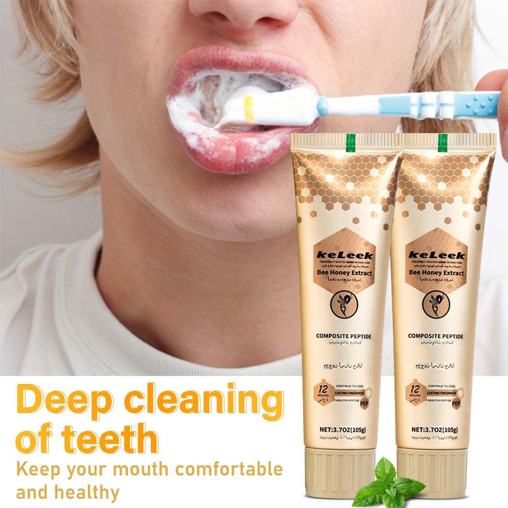 KELEEK Bee venom gold complex peptide toothpaste, long-lasting fresh ...