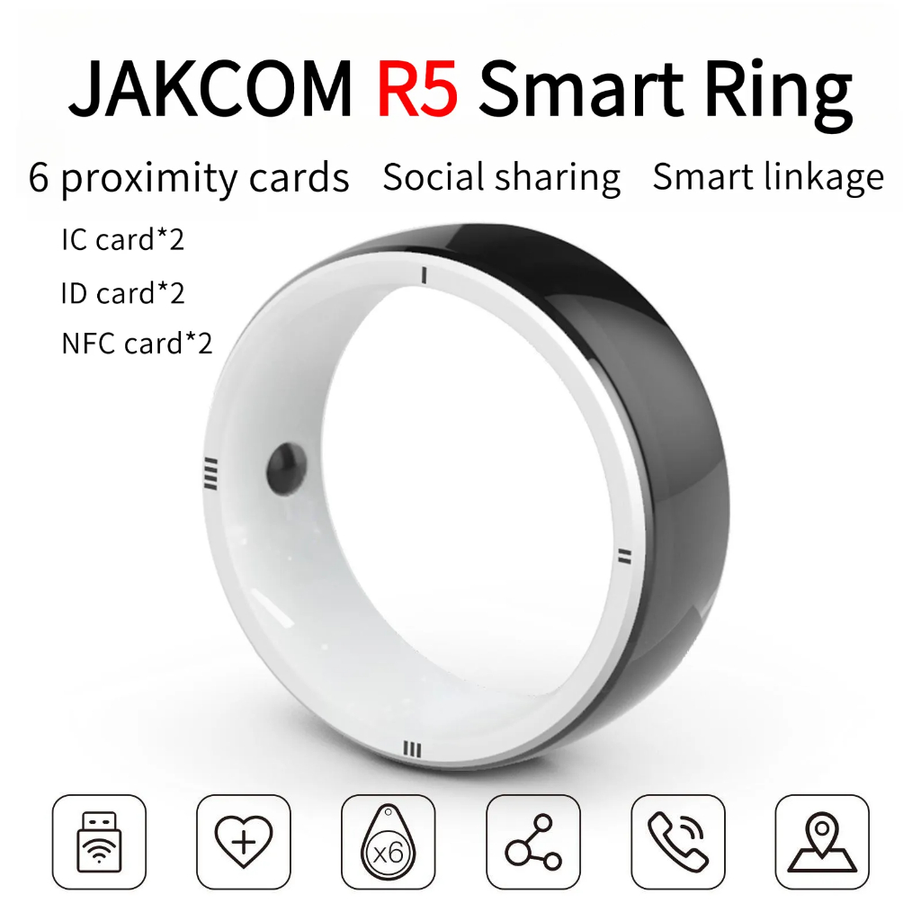 JAKCOMR5 Smart Ring Smart Wearable Device NFC Ring Supports Six RFID ...