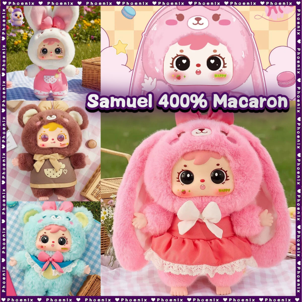 Samuel 400% V6 Macaron Series Plush Doll Blind Box 1Piece Birthday Gift ...