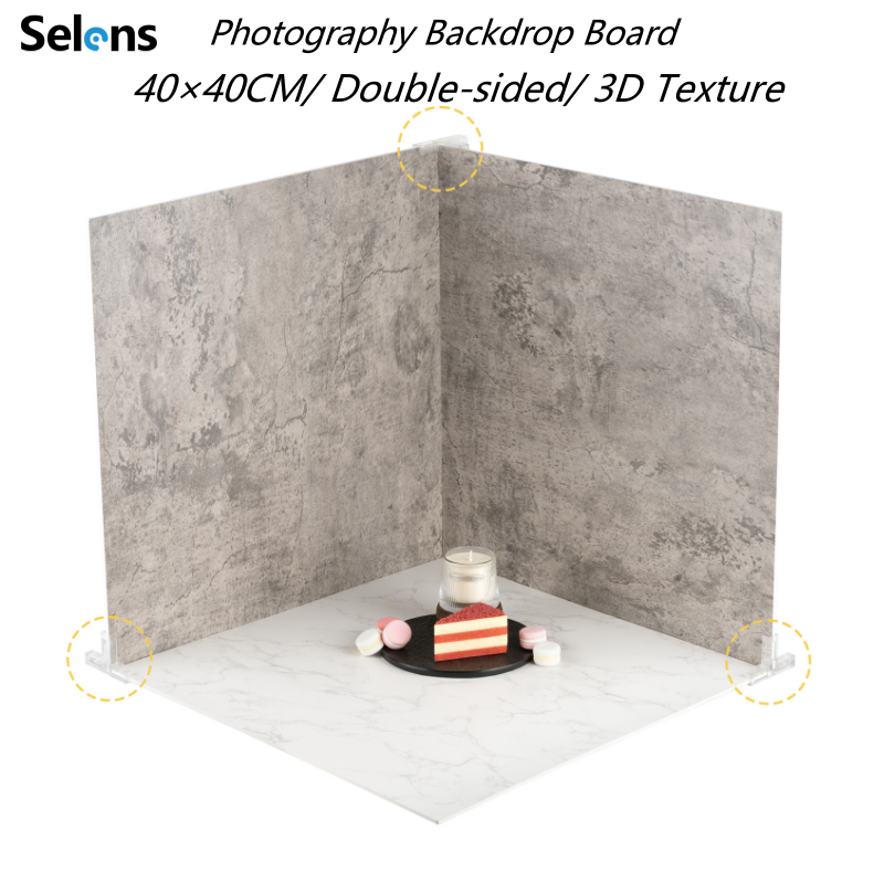 Selens Hard Backdrop Board 40×40CM Studio Photography Background 3D ...