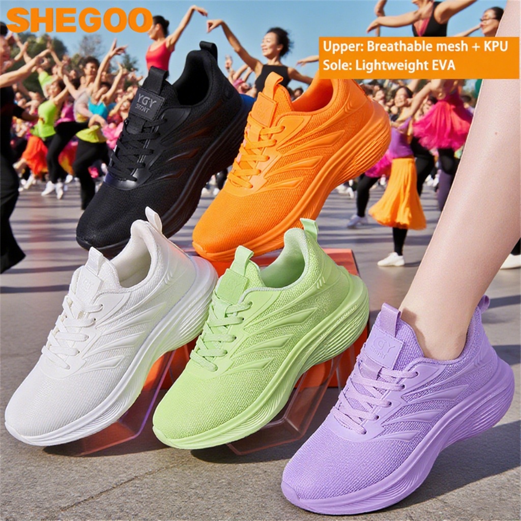 SHEGOO Soft Soled Square Dance Dancing Zumba Aerobics Shoes for Women ...