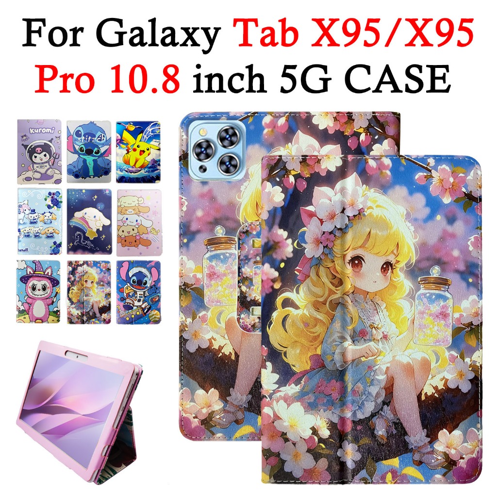 For Galaxy Tab X95 2024 10.8 inch cute cartoon X95 Pro 5G High Quality ...