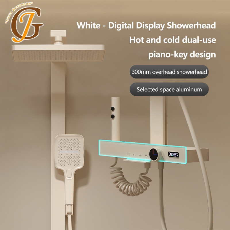 Shower set stainless SUS 304 shower faucet set hot & cold shower head ...
