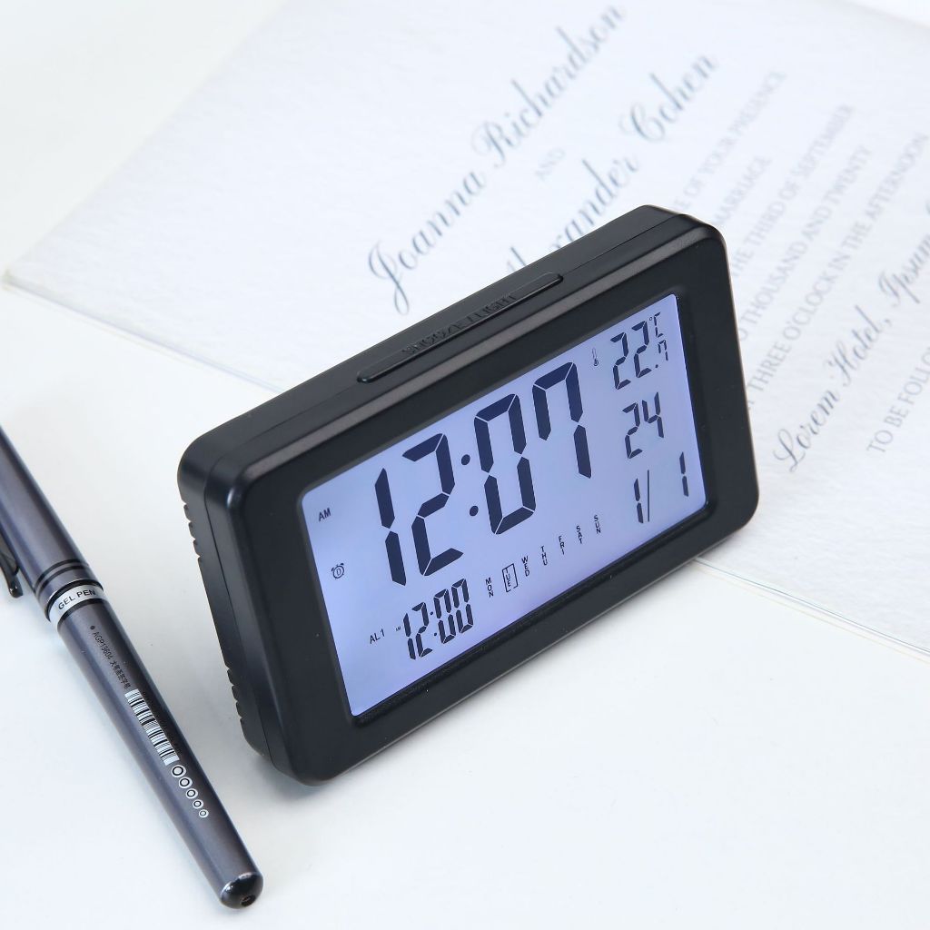 Multi-Function Clock for Home, Digital LCD Display with 5 Functions ...