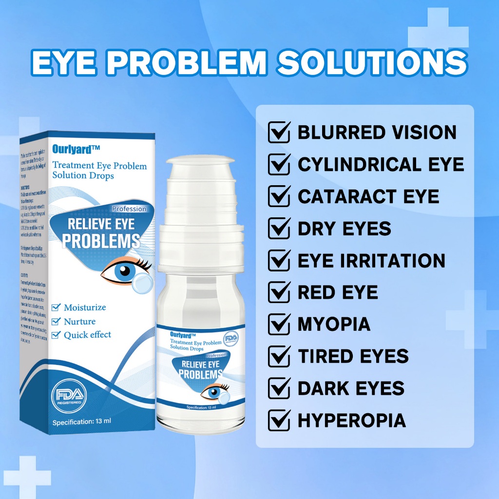 Buy 2 get 1 free Original herbal eye drops, vitamins Relieves frequent ...